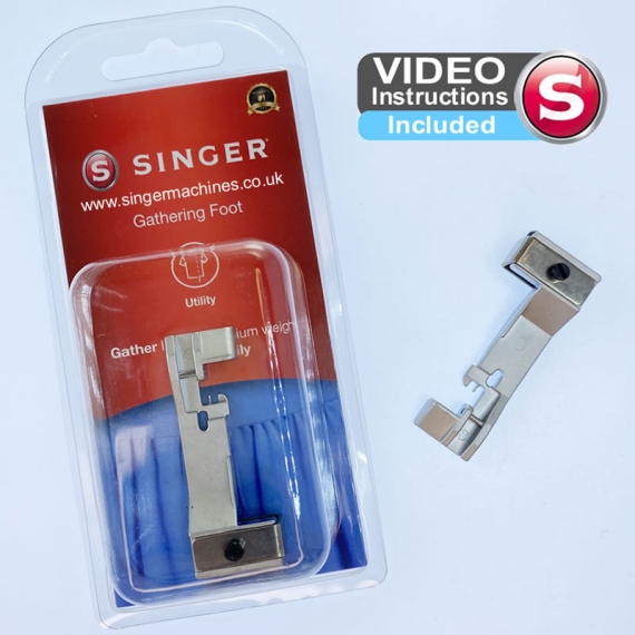 Genuine Singer Gathering Overlocking foot with Video Instructions