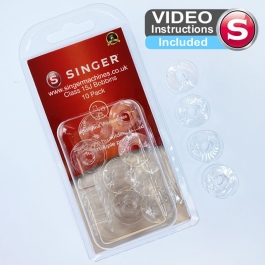 Singer 15J Bobbins for Horizontal Top Loading Models (10 Pack) - Singer ...