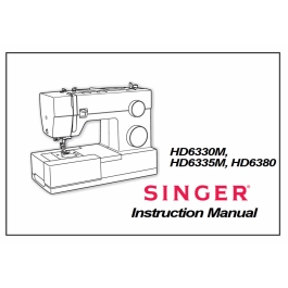 Singer Heavy Duty 6335 Instruction Book